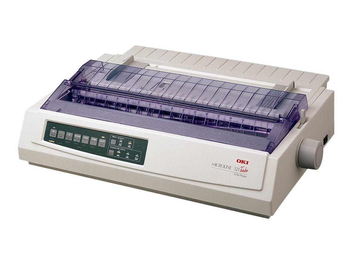 Oki Microline 321 Turbo Plus 9 Pin Wide Carriage Dot Matrix Printer ...