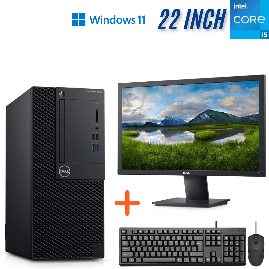 Dell Optiplex 3060 MT Performance Computer Set - I5 8500 - 8GB DDR4 ...