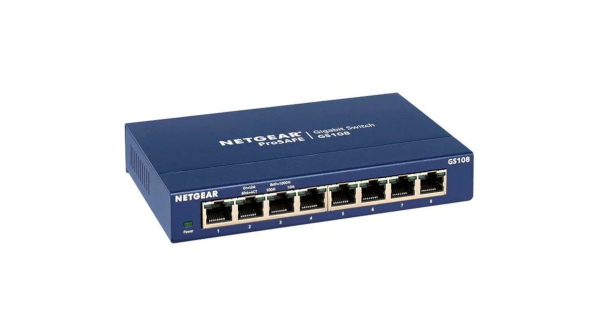 Netgear GS108v4 8 Port Gigabit Ethernet Switch – Used — ITAD Store