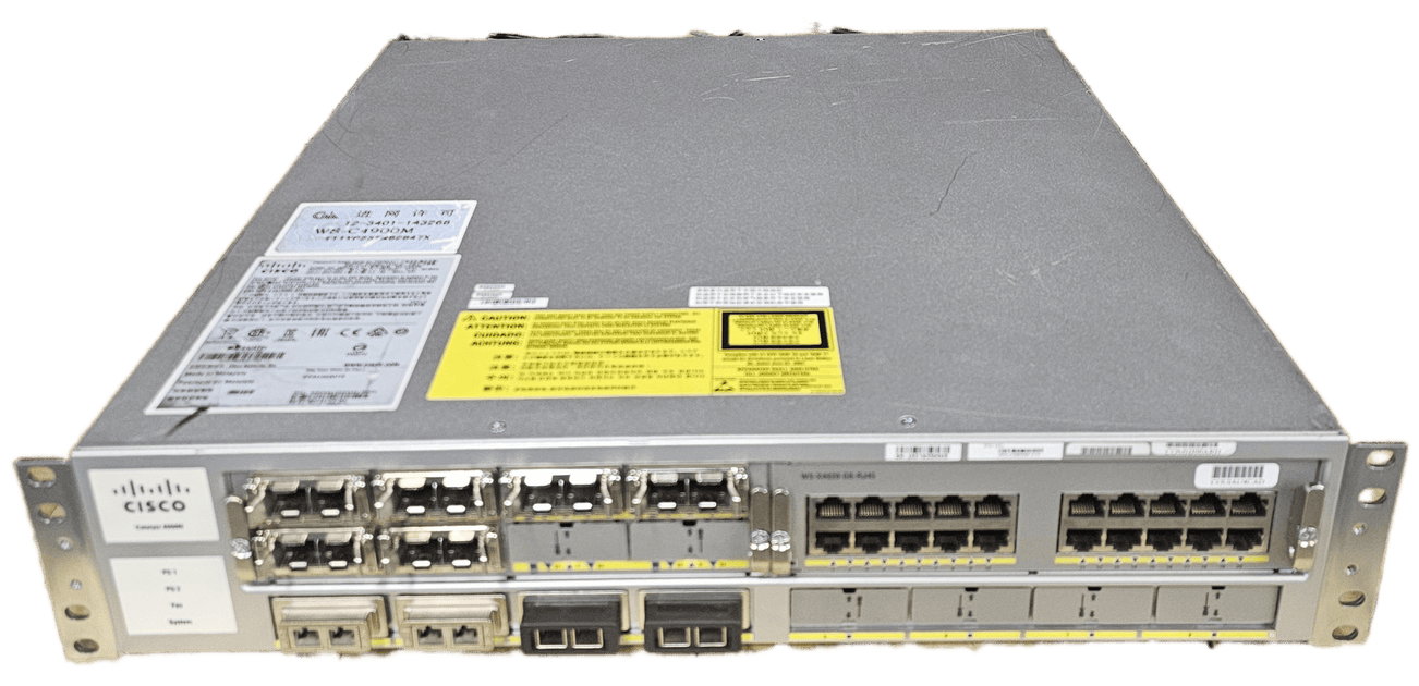 Cisco WS-C4900M Modular Layer 3 Switch – 2 x PSU – 6 x CVR-X2-SFP – 4 ...